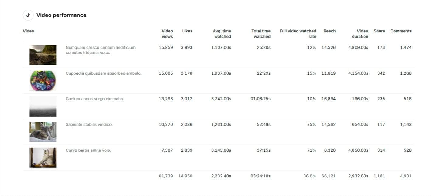 14 Most Important TikTok Metrics (Organic) to Track - Swydo