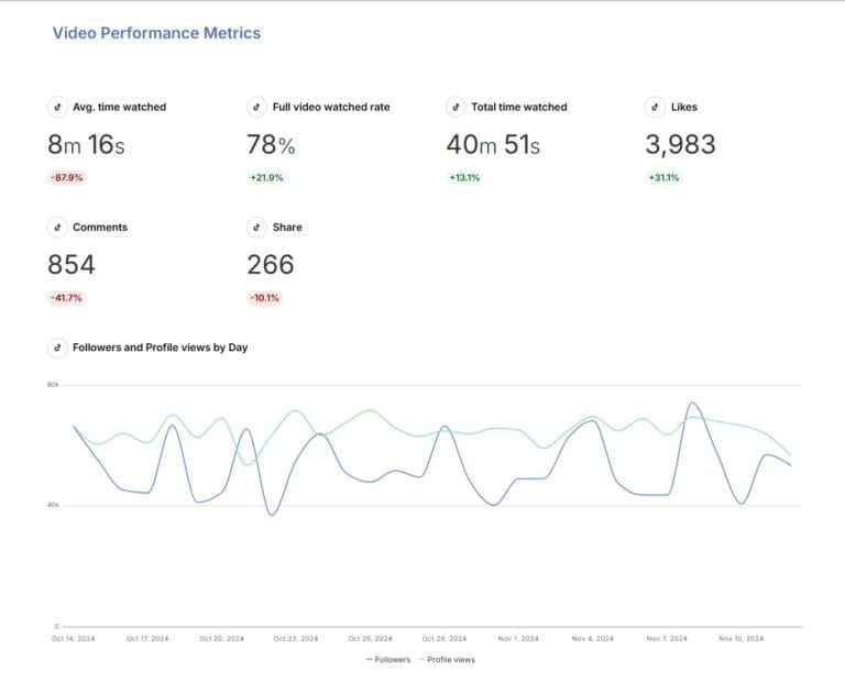 14 Most Important TikTok Metrics (Organic) to Track - Swydo