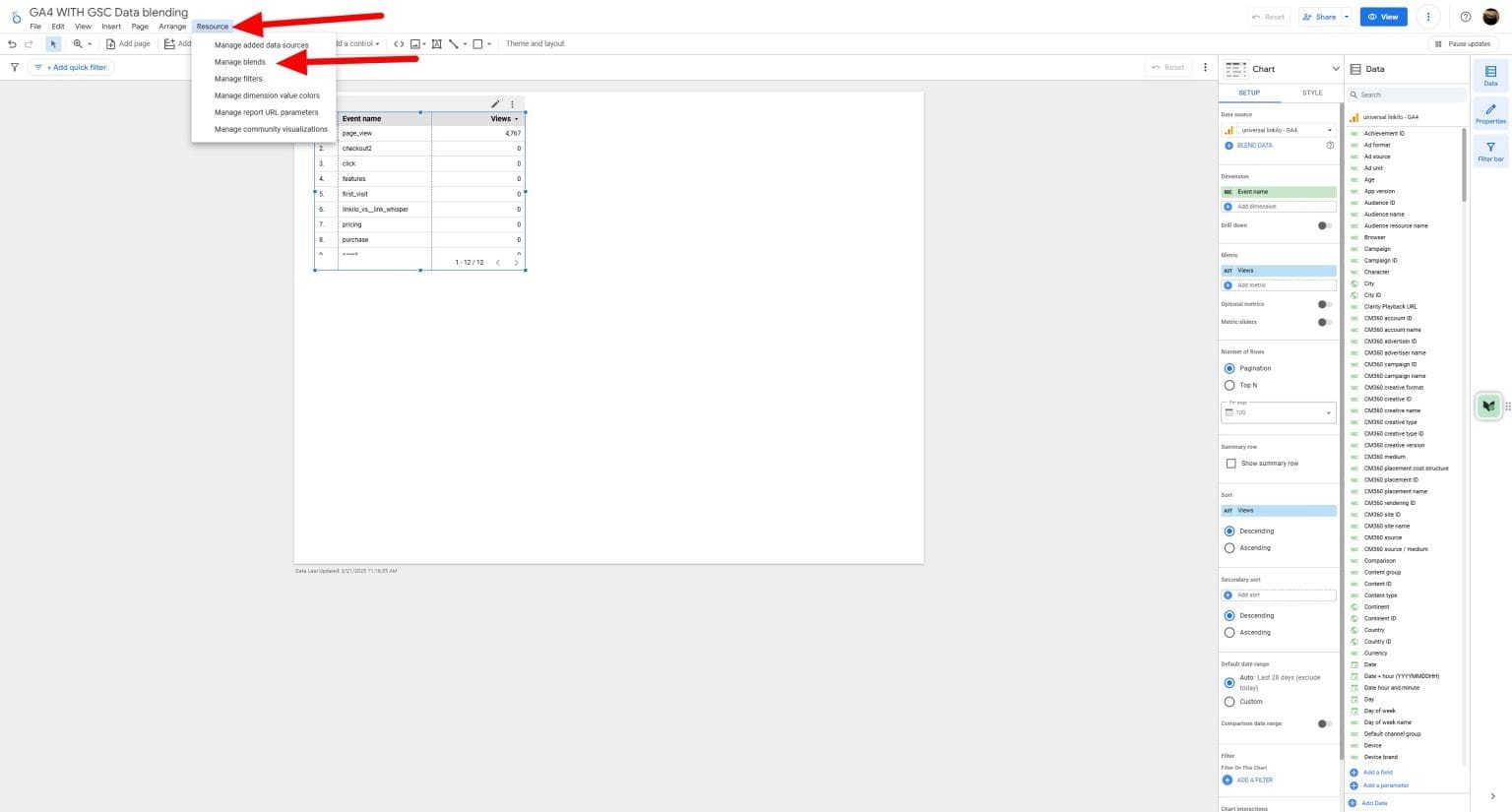 How to Blend Data in Looker Studio for Marketing Agencies (GA4 + GSC Example) - Swydo