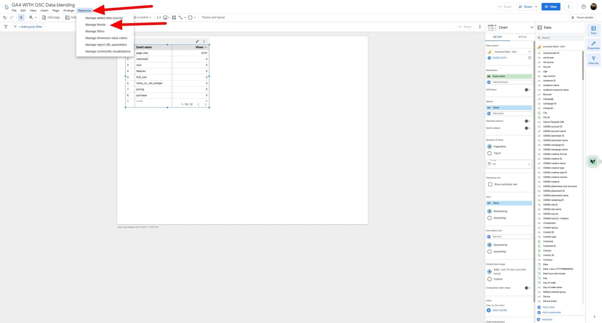 How to Blend Data in Looker Studio for Marketing Agencies (GA4 + GSC ...