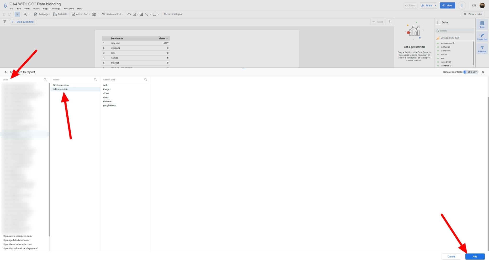 How to Blend Data in Looker Studio for Marketing Agencies (GA4 + GSC Example) - Swydo