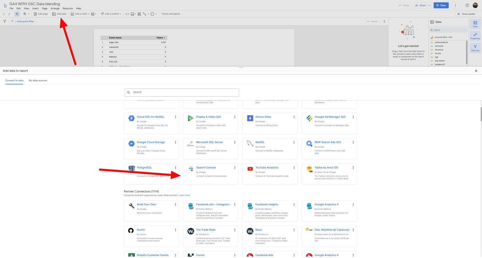 How to Blend Data in Looker Studio for Marketing Agencies (GA4 + GSC Example) - Swydo