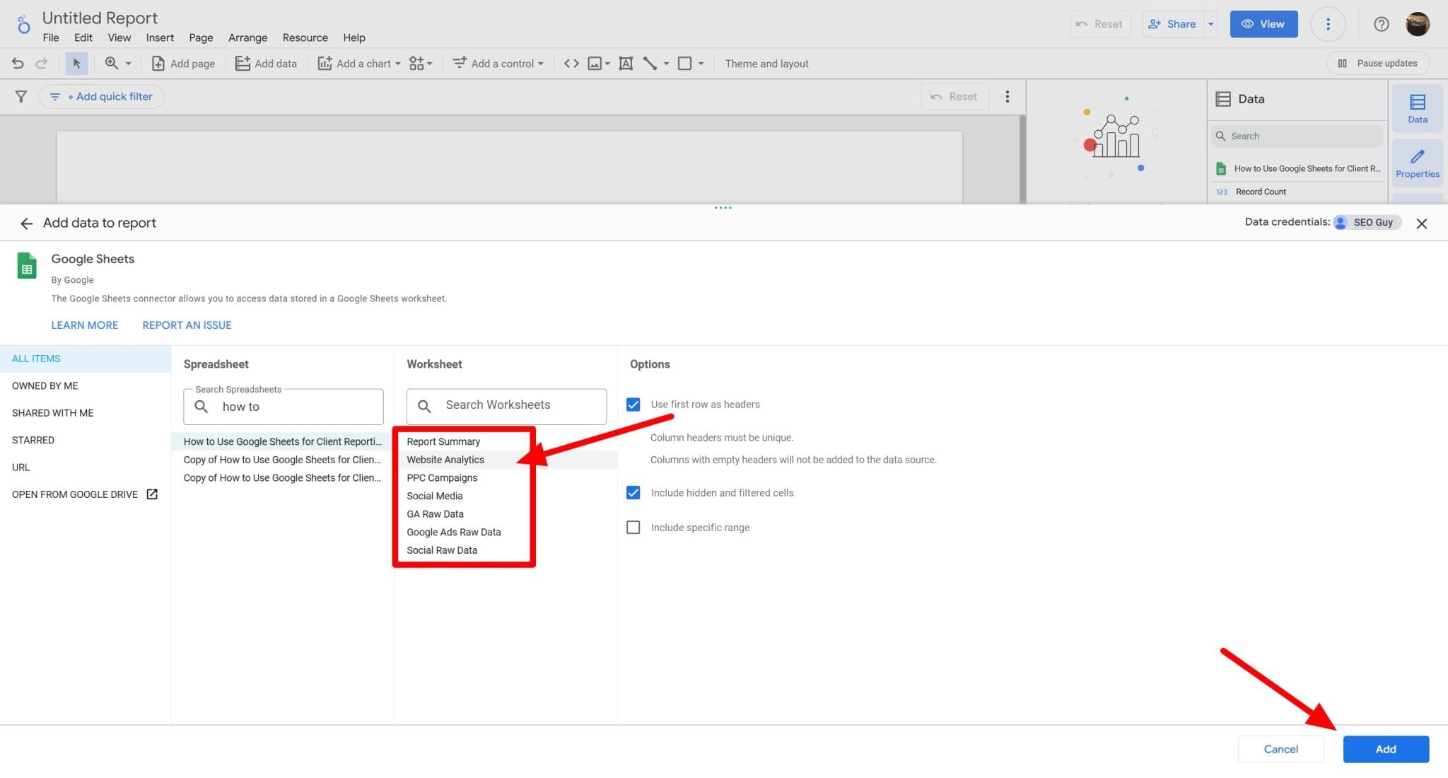 How to Create Data Studio (Formerly Looker Studio) Reports from Google ...