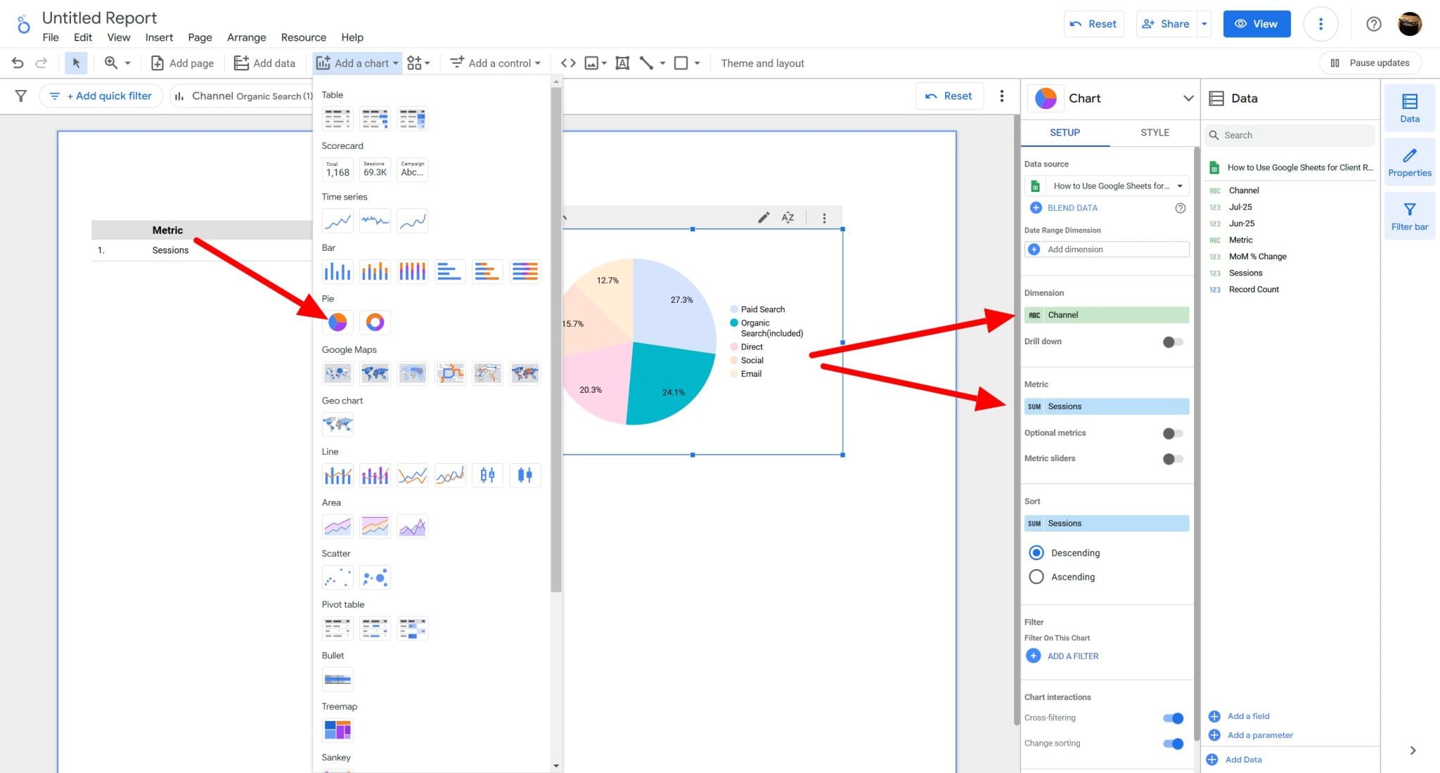 How to Create Looker Studio Reports from Google Sheets Data - Swydo