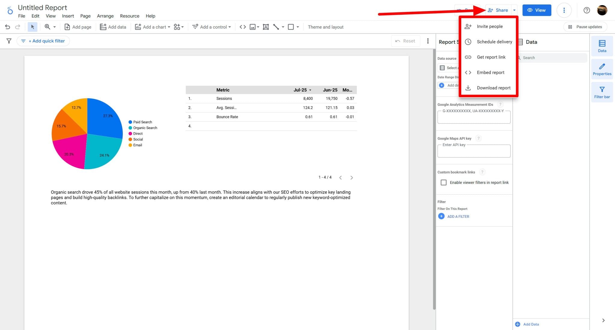 How to Create Looker Studio Reports from Google Sheets Data - Swydo
